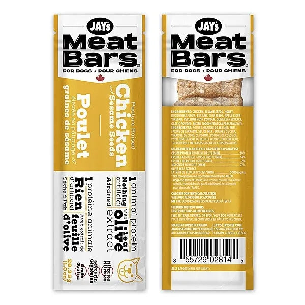 Barre au poulet et sésame - Meat Bars | Thunder's Treasures